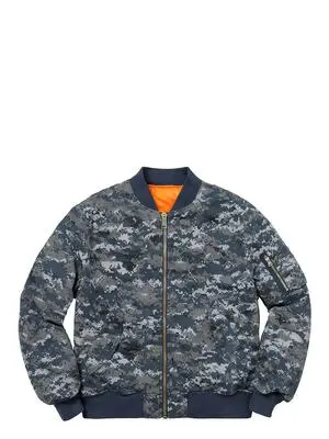 Supreme Ma1 Jacket - Navy Blue Digi Camo | Editorialist